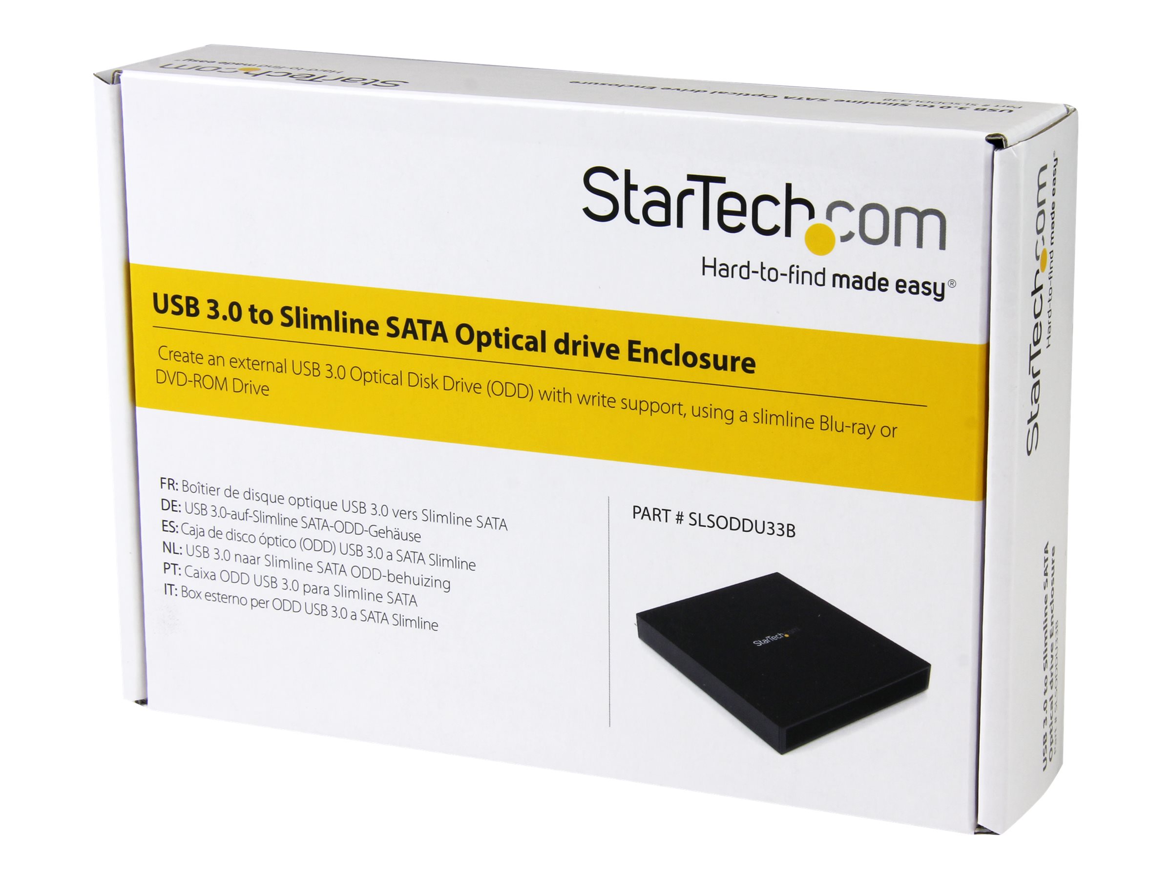 StarTech.com USB 3.0 to Slimline SATA ODD Enclosure for Blu-ray & DVD ...