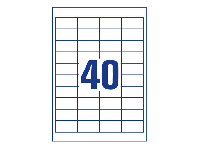 Avery - multi-purpose labels - 4000 label(s) - 48.5 x 25.4 mm - 3484-40 ...