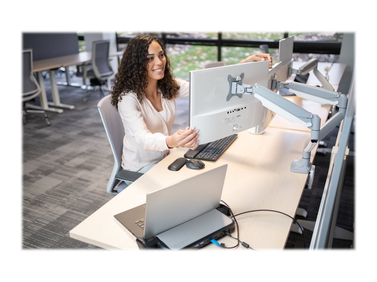 Kensington SmartFit One-Touch Height Adjustable Dual Monitor Arm ...