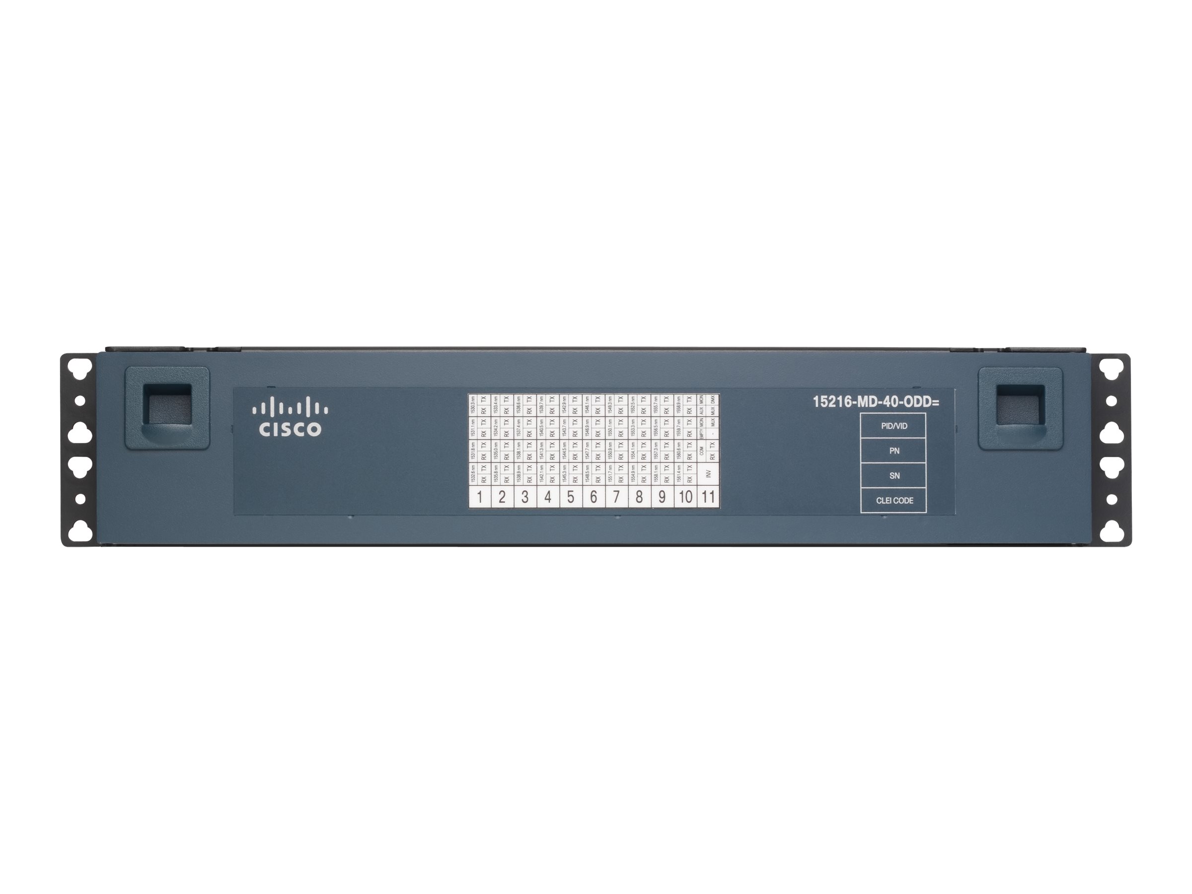 Cisco ONS 15216 40-Channel Mux/DeMux Exposed Faceplate Patch Panel Odd ...
