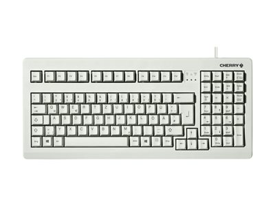 CHERRY G80-3000 - keyboard - UK - light grey