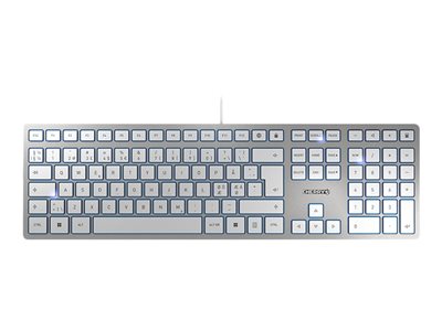 CHERRY KC 6000 SLIM - keyboard - Pan Nordic - silver Input Device