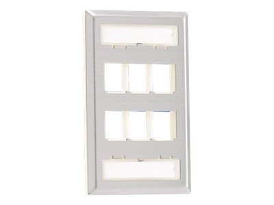 Panduit NetKey Stainless Steel Faceplate with Labels | Overview, Specs ...