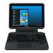 Zebra 2-in-1 - keyboard - with touchpad, extendable integrated handle ...
