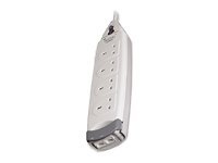 Belkin SurgeMaster Home Series - surge protector - F9H410UK2M-DB ...