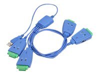 SIIG 4-Port Industrial USB to 422/485 Serial Adapter with 3KV Isolation ...