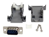 StarTech.com Assembled DB9 Male Solder D-SUB Connector w/ Plastic Backshell