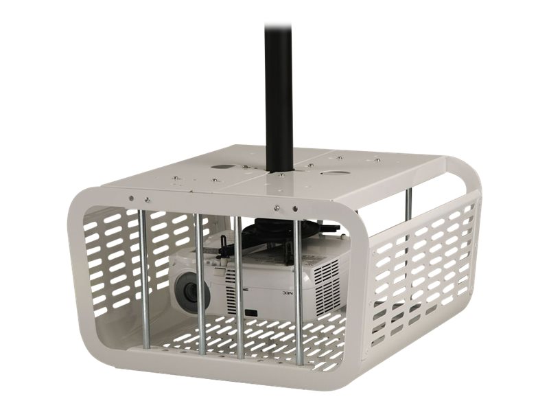 PROJECTOR ENCLOSURE WHITE W/PIPE CLAMP/TRAY/FASTENERS/BAR TAA ...