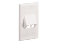 Panduit MINI-COM Classic Series Sloped Faceplates with Label and Label ...