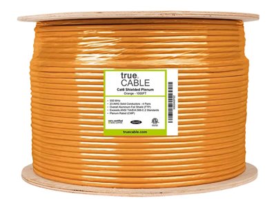 trueCABLE bulk cable - 1000 ft - orange
