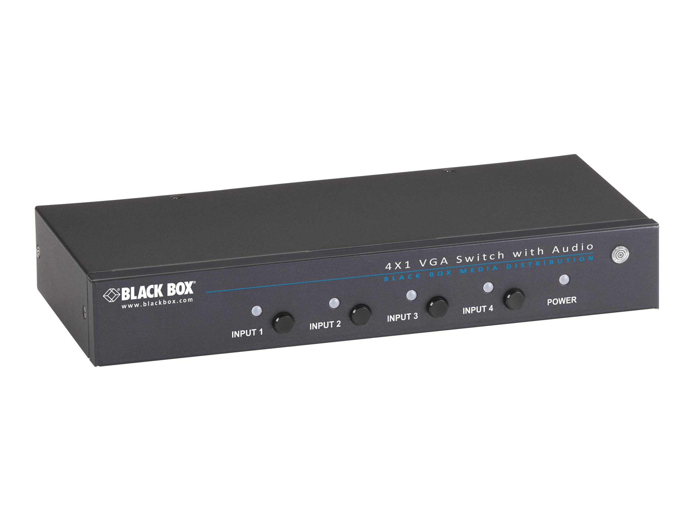 Black Box 4 x 1 VGA Switch with Serial and Audio | www.shidirect.com