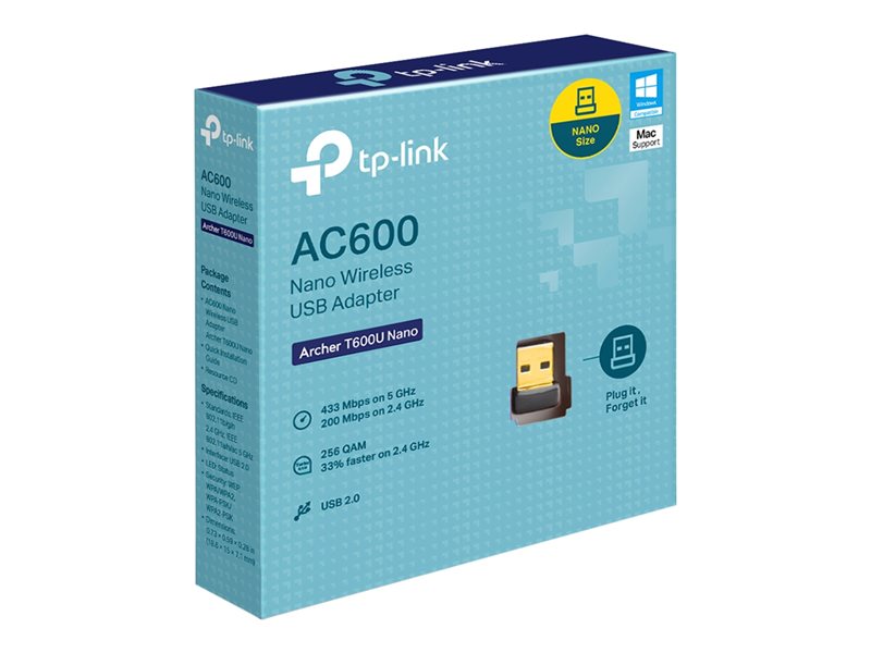 TP-Link Archer T600U Nano - adaptateur réseau - USB 2.0 (ARCHER T600U NANO)