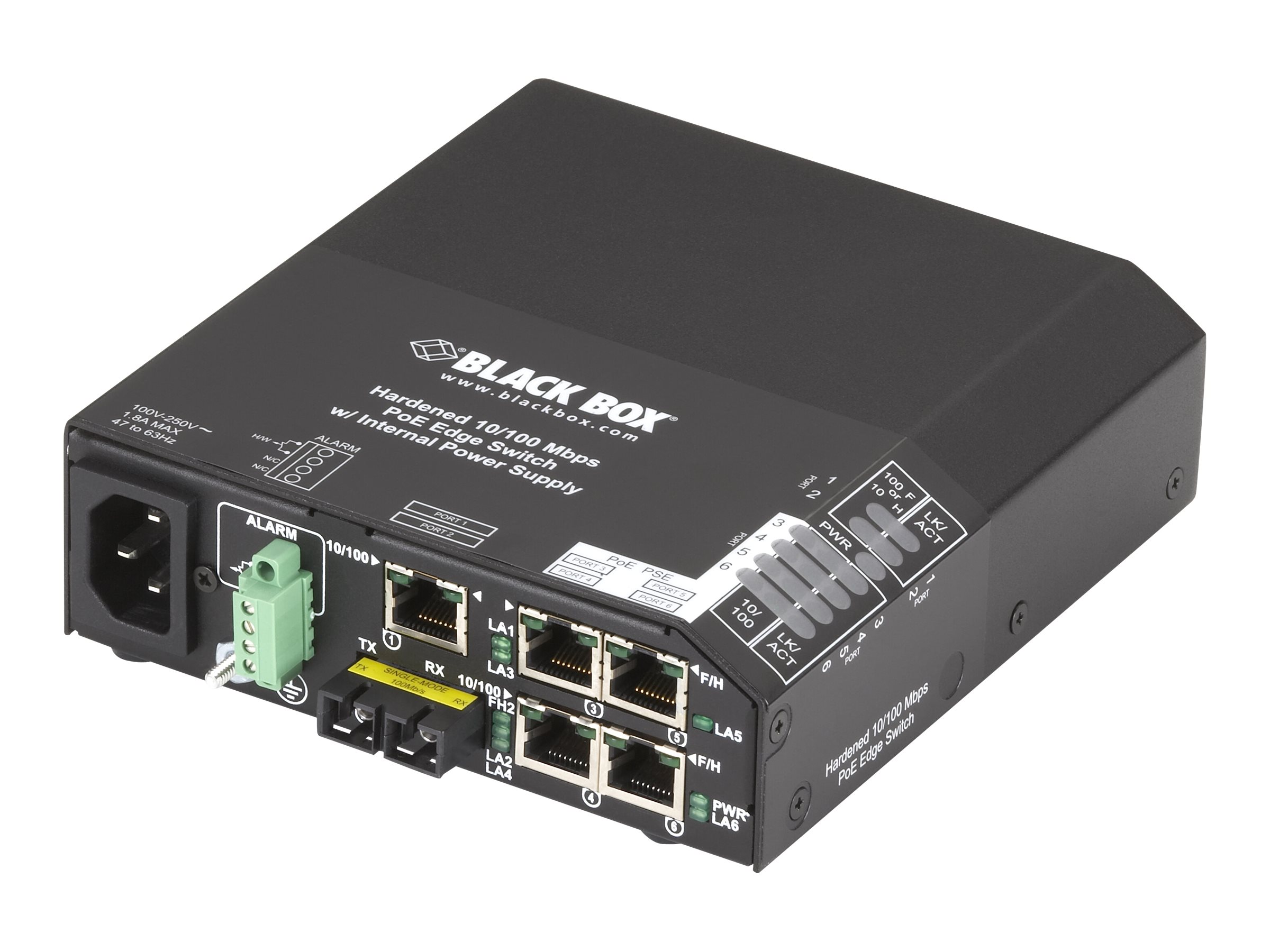Black Box Hardened PoE PSE Switch | SHI