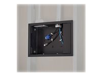 Chief In-Wall Storage Box with Flange - Black