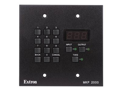 Extron MKP 2000 - Fjernkontroll for veggmodul - display - LED - kabel ...