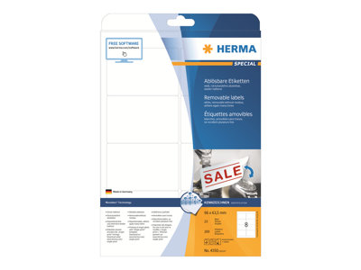 HERMA Special - labels - matte - 200 label(s) - 3.78 in x 2.5 in