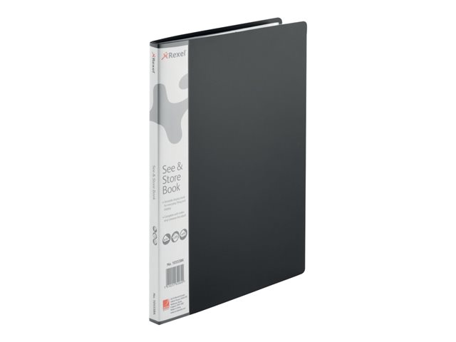 Rexel See And Store - display book - for A4 - black - 10555BK - Currys ...