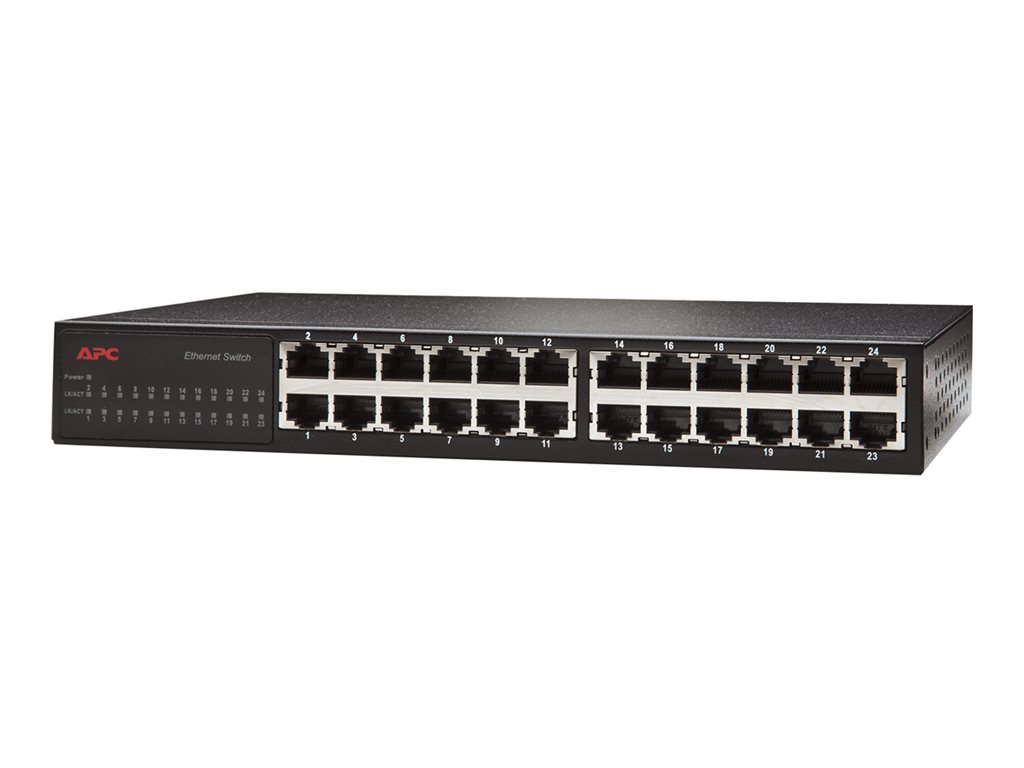 APC 24 Port 10/100 Ethernet Switch - switch - 24 ports - rack-mountable