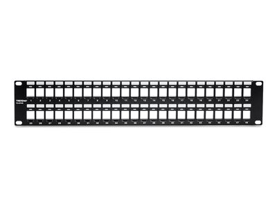 TRENDnet TC-KP48 - patch panel (blank) - 2U - 19"