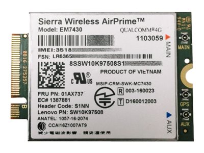 Lenovo ThinkPad EM7430 - wireless cellular modem - 4G LTE