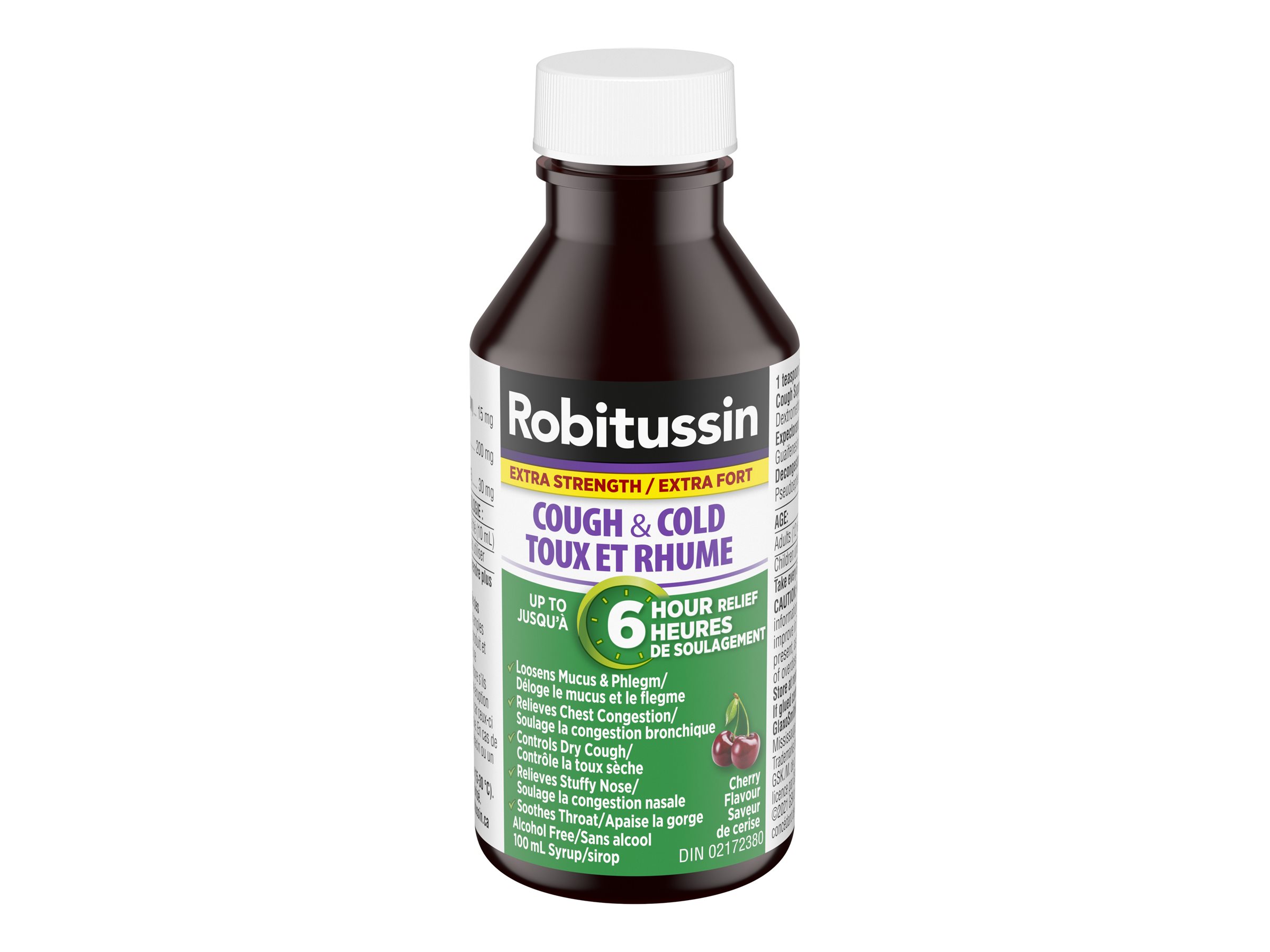 Robitussin Cough & Cold Extra Strength Syrup - Cherry - 100ml