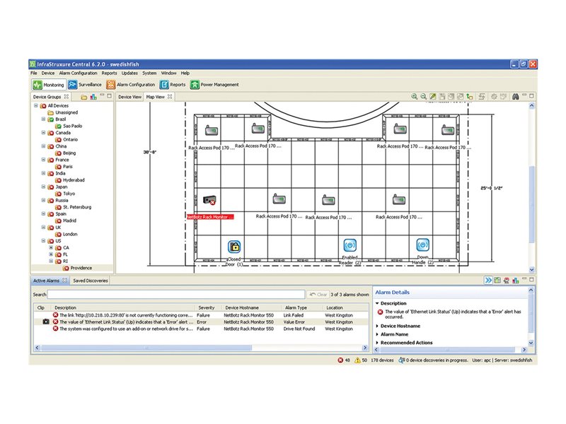 APC InfraStruXure Central Standard - périphérique d'administration ...