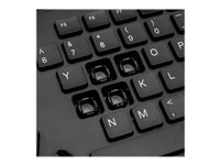Adesso Tru-Form Media 160 - keyboard - with scroll wheel - US - black