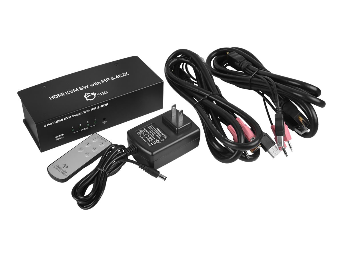 SIIG 4x1 USB HDMI KVM Switch | SHI