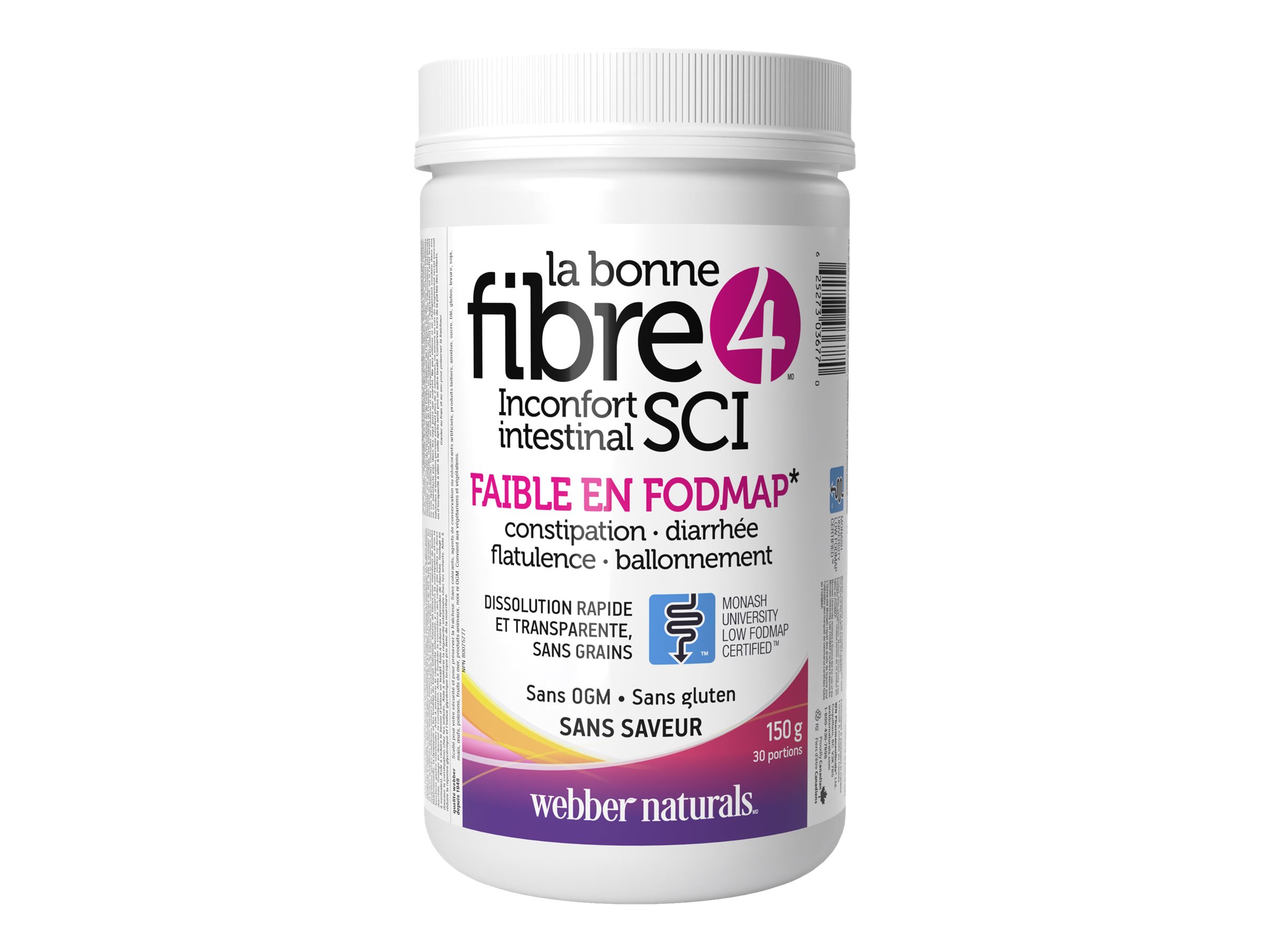 Webber Naturals The Right Fibre4 Powder - Unflavoured - 150g