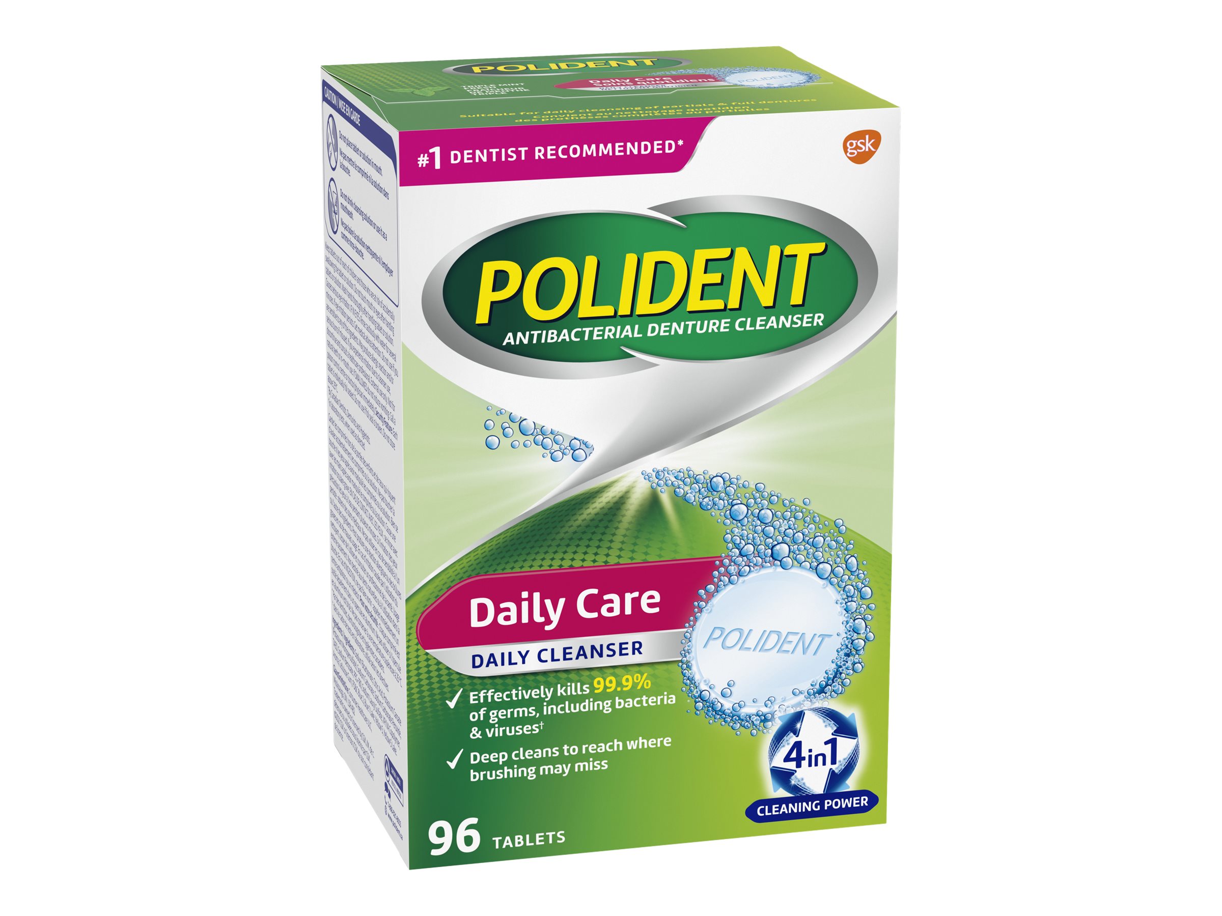 POLIDENT DAILY CARE 96'S