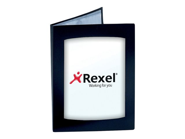 Rexel Clearview - display book - for A4 - capacity: 24 pages - black ...