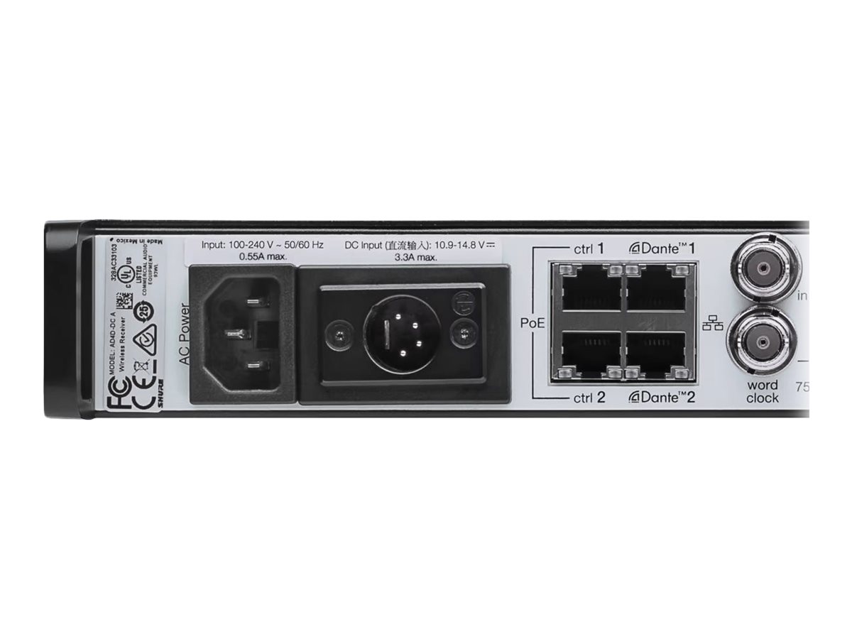 Shure AD4D - Receiver for wireless microphone system | Overview, Specs ...
