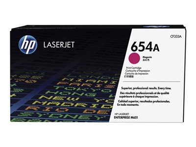 HP 654A - magenta - original - LaserJet - toner cartridge (CF333A)
