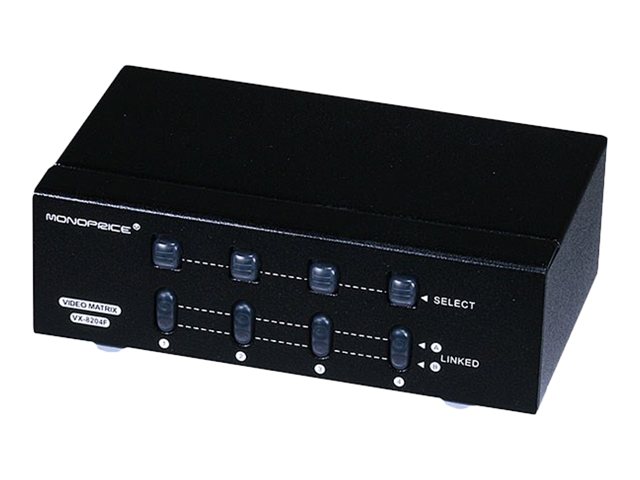Monoprice VX-8204F 2X4 SVGA VGA MATRIX Switcher Splitter Amplifier ...