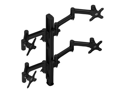 Atdec - mounting kit - for 4 LCD displays / curved LCD displays - black