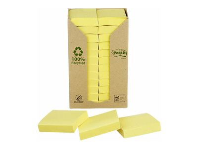 Post-it Recycled 653-1RPT - notes - 38 x 51 mm - 2400 sheets (24 x 100)