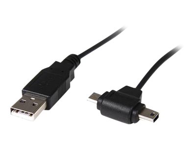 StarTech.com USB to Micro USB and Mini USB Combo Cable | Overview ...