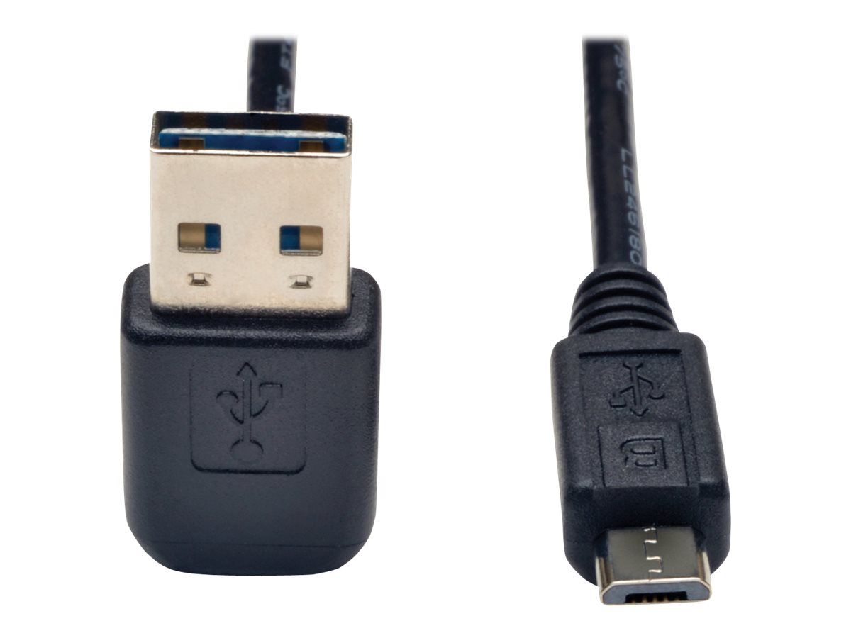 Tripp Lite 6ft USB 2.0 High Speed Cable Reversible Up/Down Angle A to ...