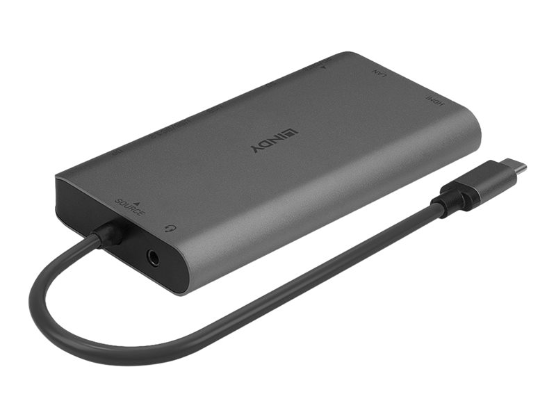 LINDY USB 3.2 Type C Laptop Mini Dock - station d'accueil - USB-C 3.2 ...