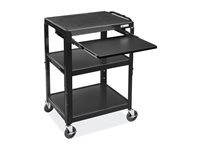 Uline H-4607BL - cart - for AV System - black