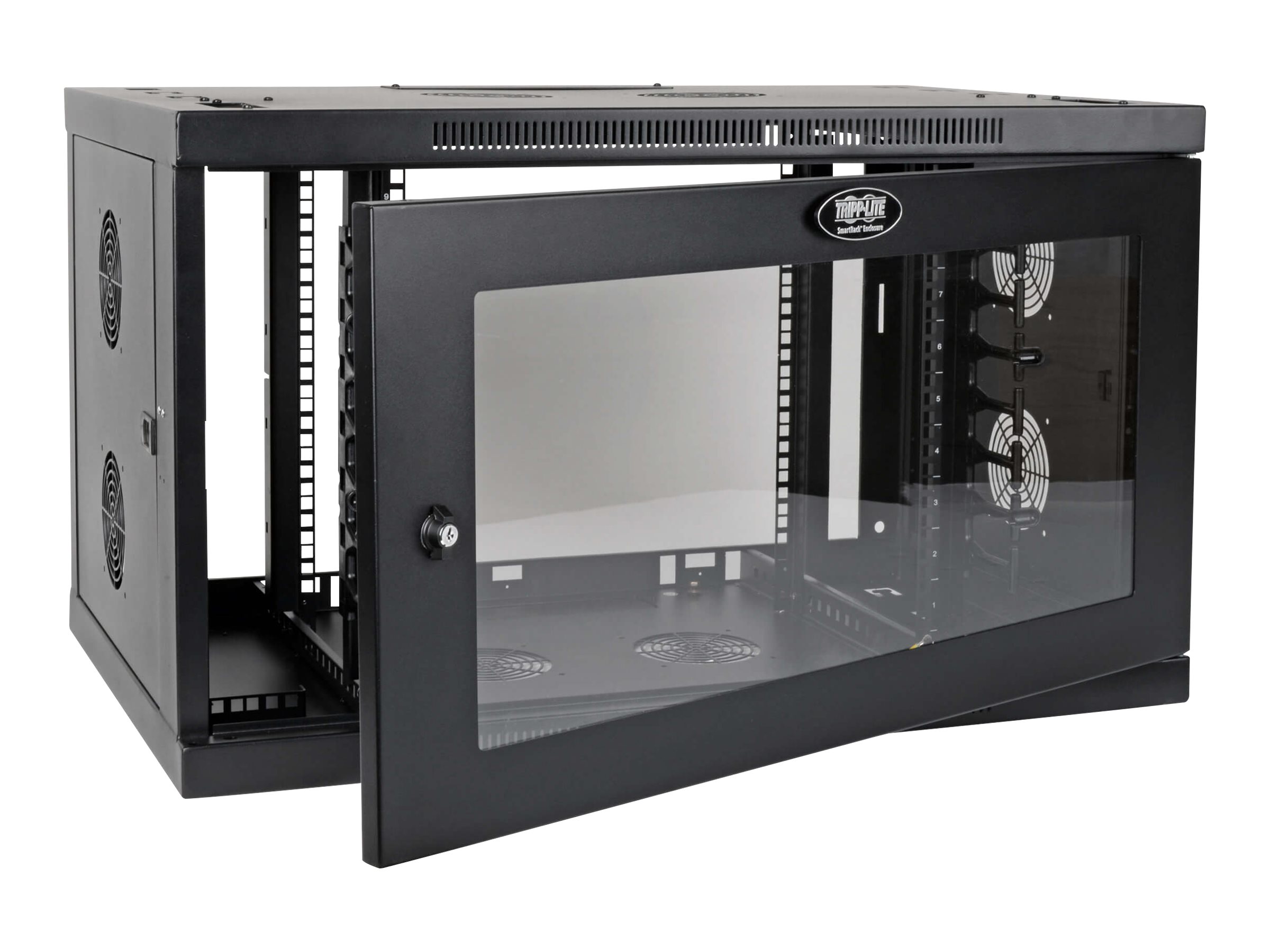 Tripp Lite SmartRack 9U Wallmount Rack Enclosure Wide Cable Management ...