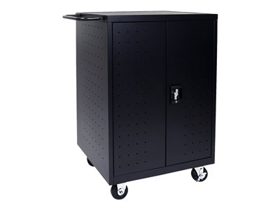Luxor LLTP24-B - cart - for 24 notebooks - black