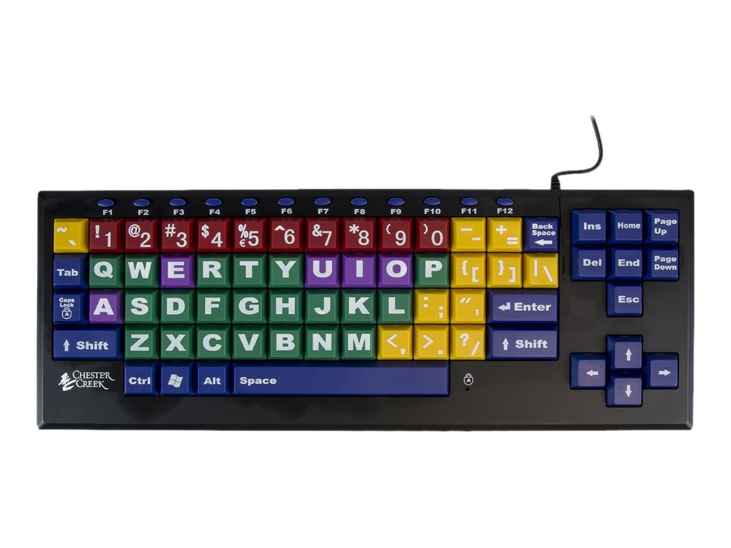 ABLENET KINDERBOARD LARGE KEYKEYBOARD WIRED COLOR-CODED KEYS | www.shi.com