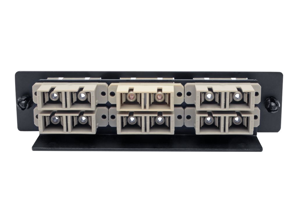 Tripp Lite Toolless Pass-Through Fiber Patch Panel MMF/SMF 6 SC ...
