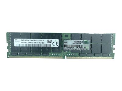 HPE SmartMemory - DDR4 - module - 64 GB - LRDIMM 288-pin - 2933 MHz / PC4-23400 - LRDIMM