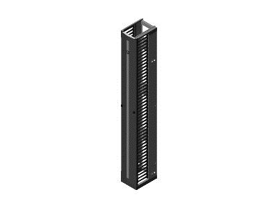 CPI Evolution Cable Management g1 Single-Sided rack cable management panel