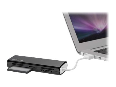 Belkin Universal Media Reader - card reader - USB - F4U044EBAPL ...