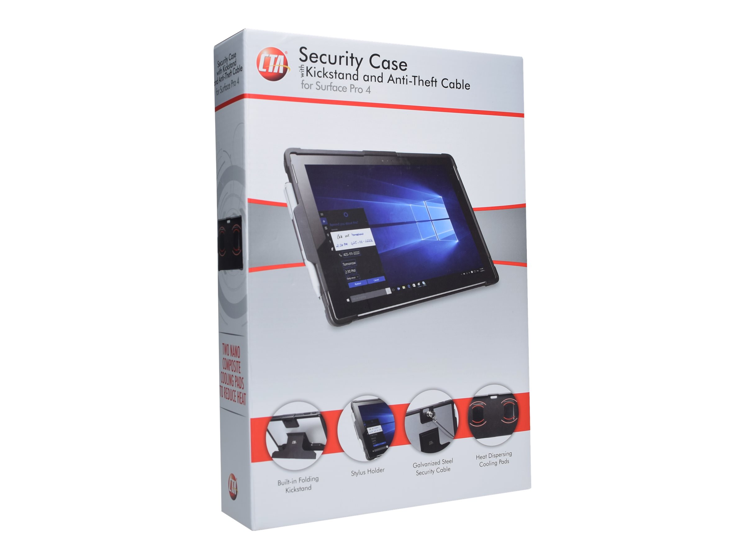 CTA Digital Security Case with Kickstand and Anti-Theft Cable ...