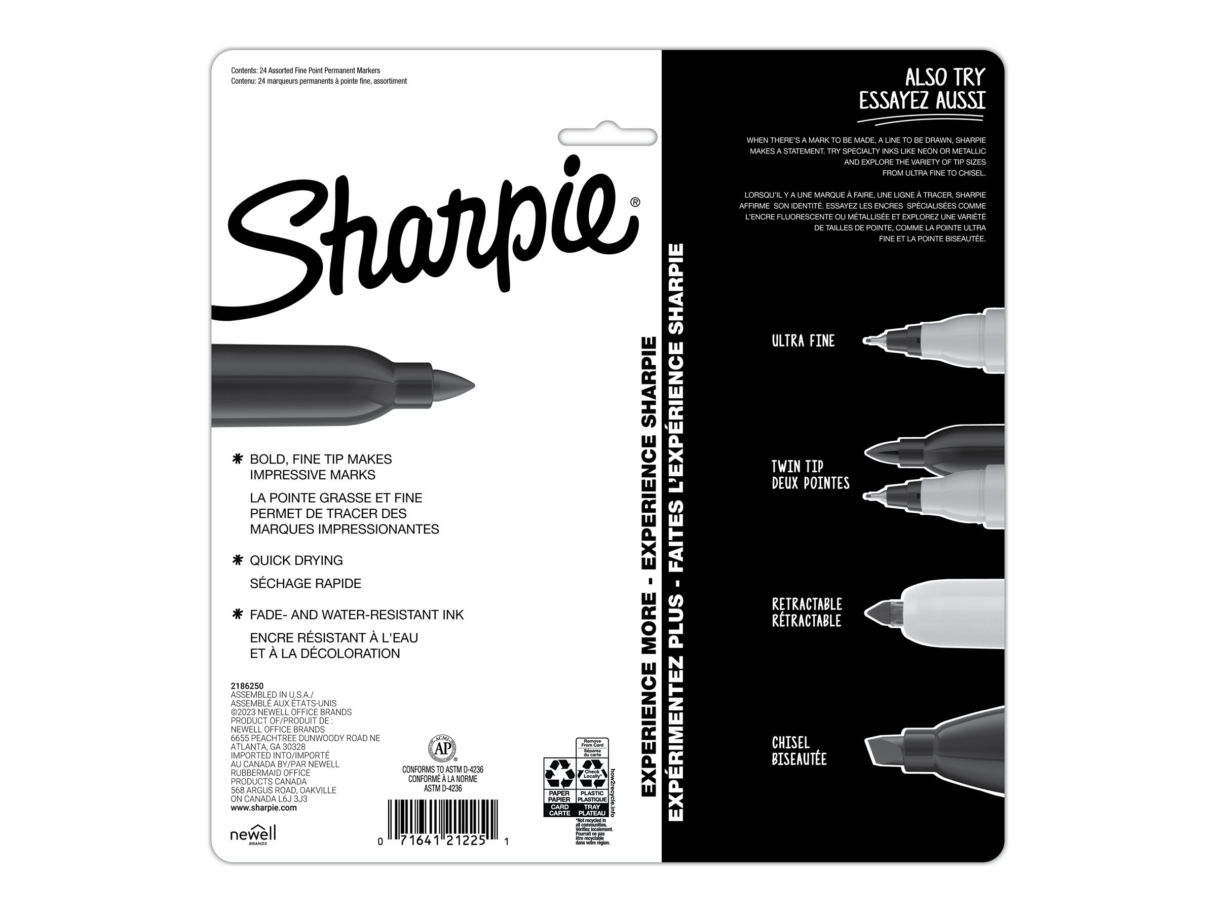 Sharpie Glam Pop Marker Set - Assorted - 24 piece