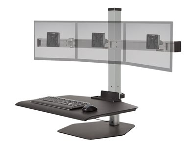 Innovative Winston Workstation Triple Freestanding Sit-Stand - mounting ...